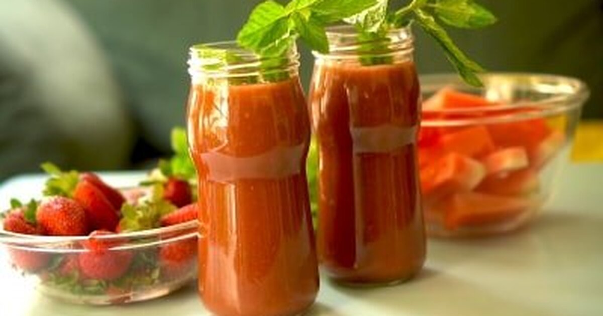 Watermelon Strawberry Juice :: Latin Food Recipes and Lifestyle - Cocina
